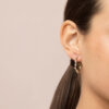Capella hoops earrings - Crystal (Gold) - Lily and Rose